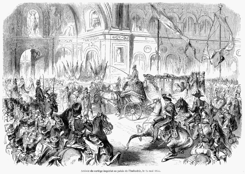 Paris Exposition, 1855. /Nthe Arrival Of Emperor Napoleon Iii And The ...