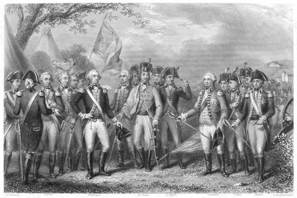 Yorktown: Surrender, 1781. /Nfictional Representation Of British ...