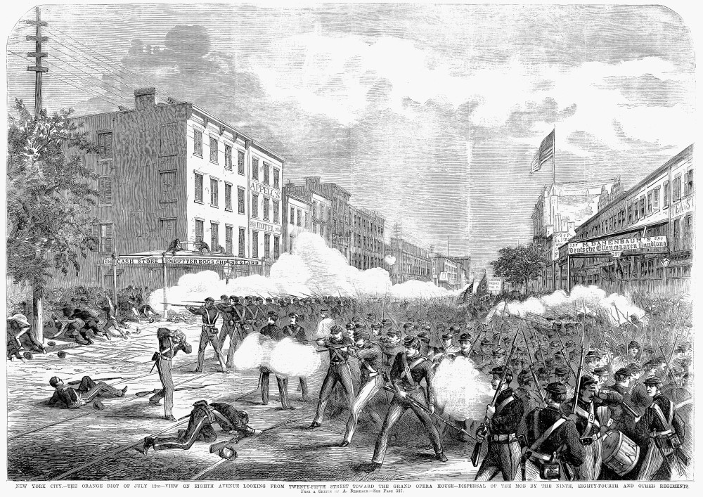 New York: Orange Riot. /Ntroops Disperse Green (Catholic) Irish ...