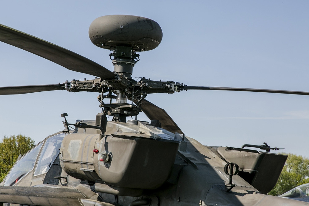 Apache Helicopter Stencil