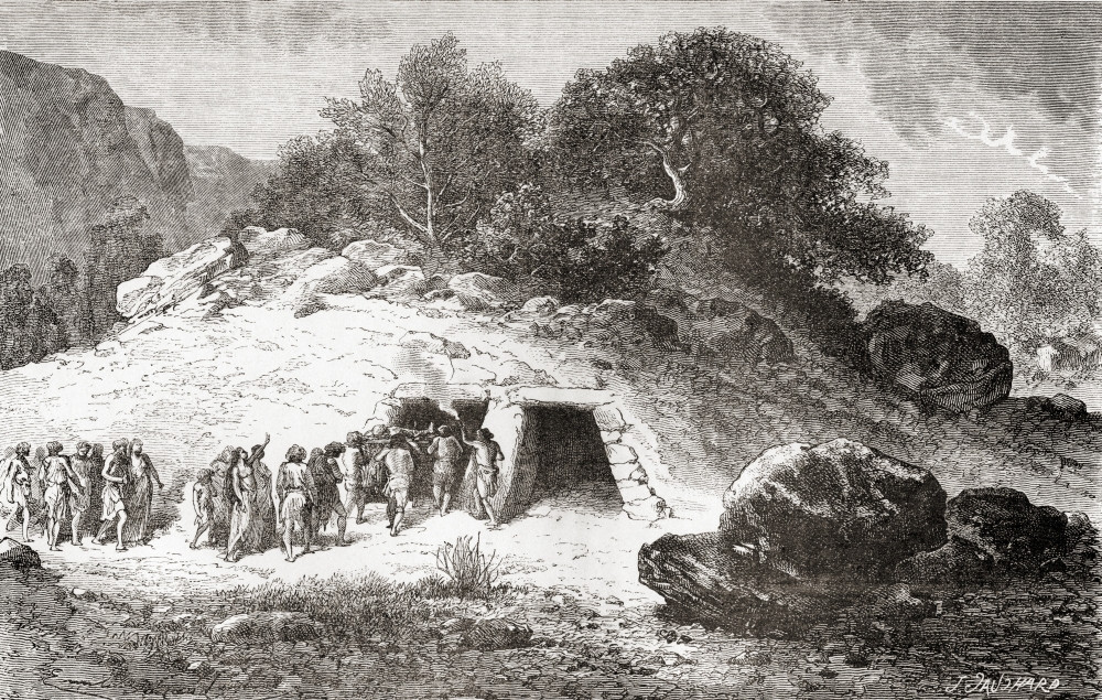 A tumulus aka barrow burial mound or kurgan a mound of earth and stones ...