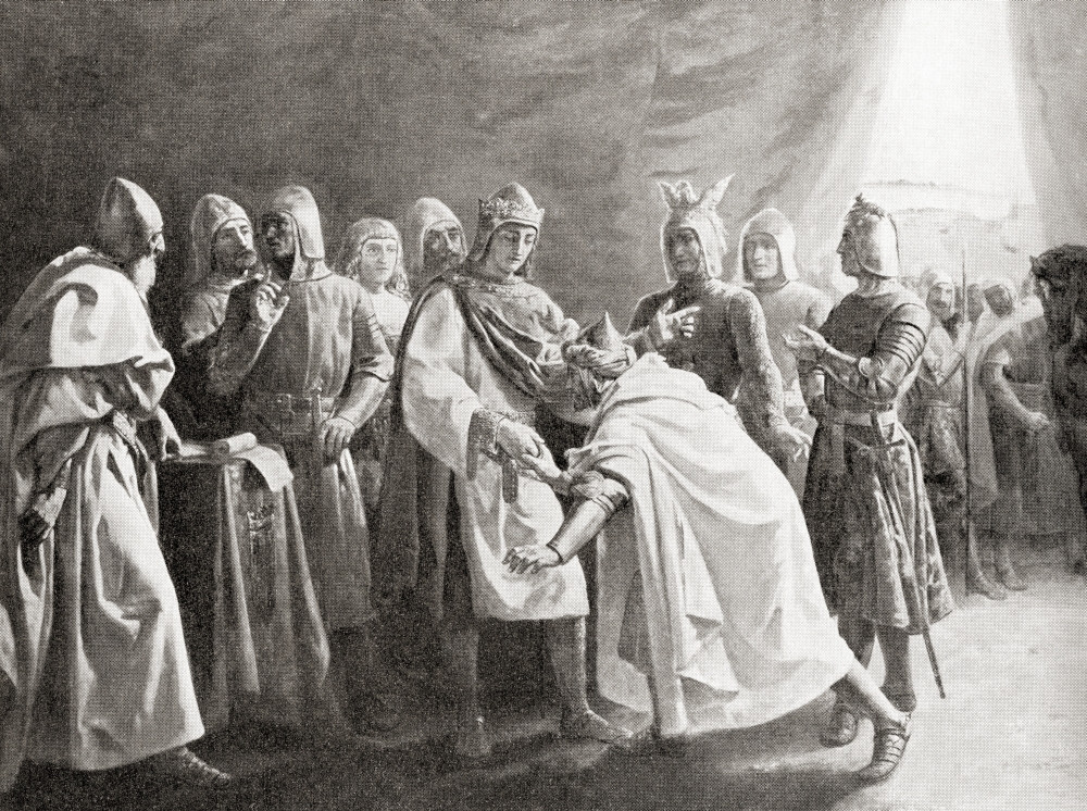 The surrender Granda Spain Muhammad XII Ferdinand II 1492 Abu `Abdallah ...