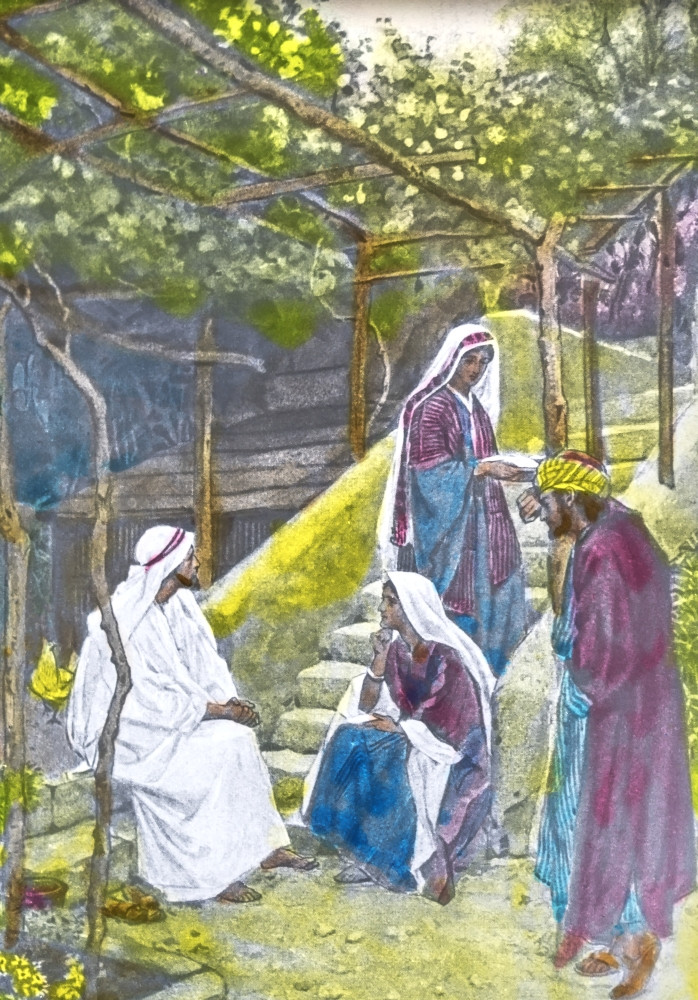 A Hand Coloured Magic Lantern Slide Circa 1900 Series Life Jesus ...