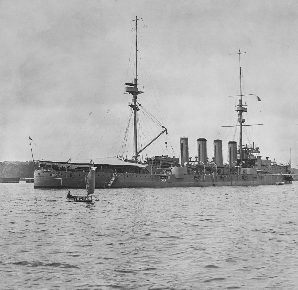 Magic lantern slide HMS Duke Edinburgh was lead ship Duke Edinburgh ...