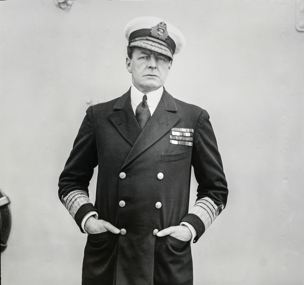 Magic lantern slide Admiral Fleet David Richard Beatty 1st Earl Beatty ...