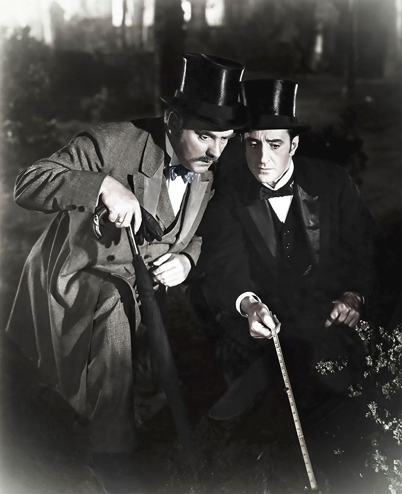 Basil Rathbone with Nigel Bruce Poster Print by Hollywood Photo Archive ...