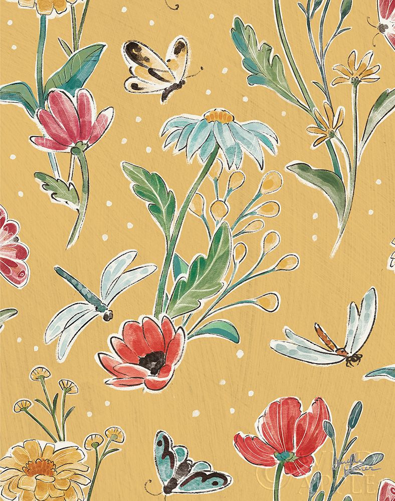 Boho Field Pattern VB Poster Print by Janelle Penner - Item ...