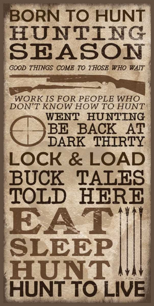 Hunting Season Poster Print by Dee Dee Dee Dee - Item # VARPDXDD1420 ...