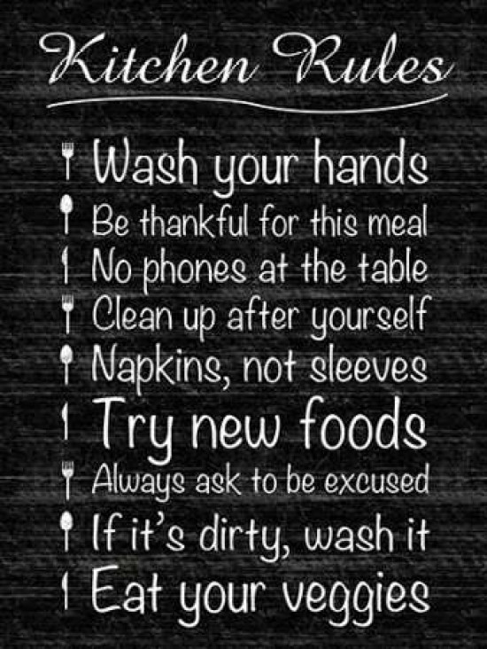Kitchen Rules Poster Print by Lauren Gibbons - Item # VARPDXGLRC049B ...