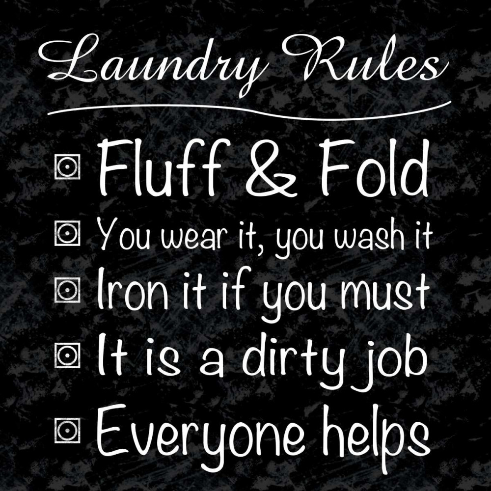 Laundry Rules Poster Print by Lauren Gibbons - Item # VARPDXGLSQ132B ...