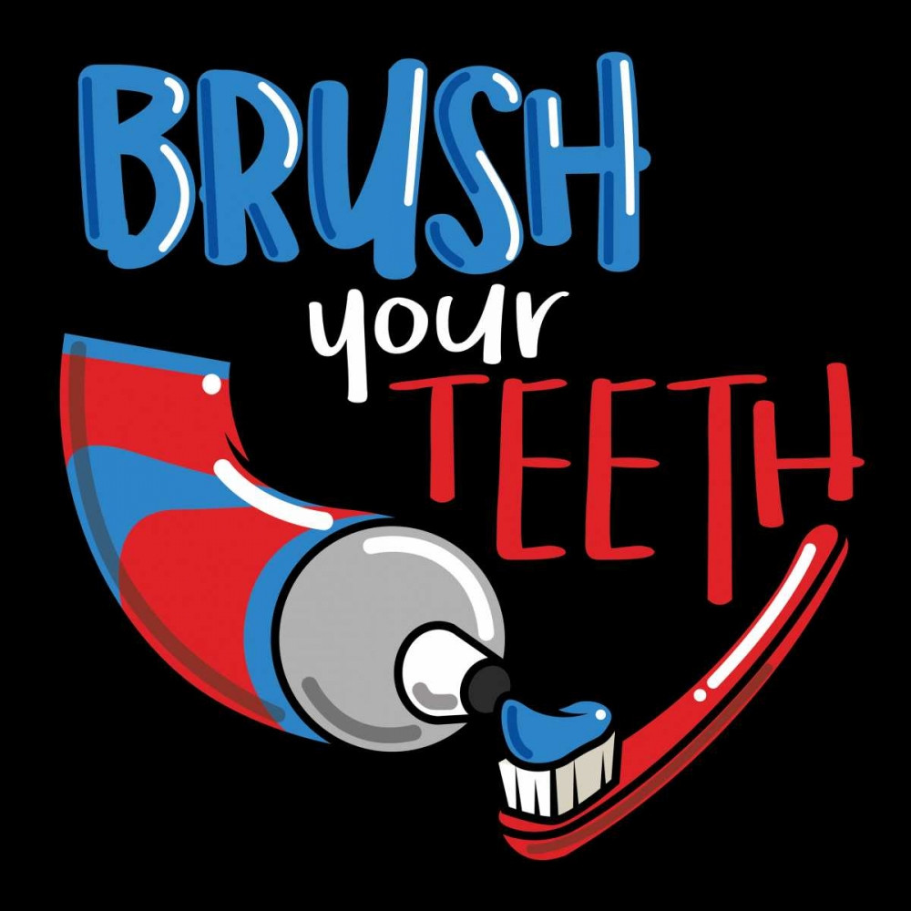 brushing teeth poster