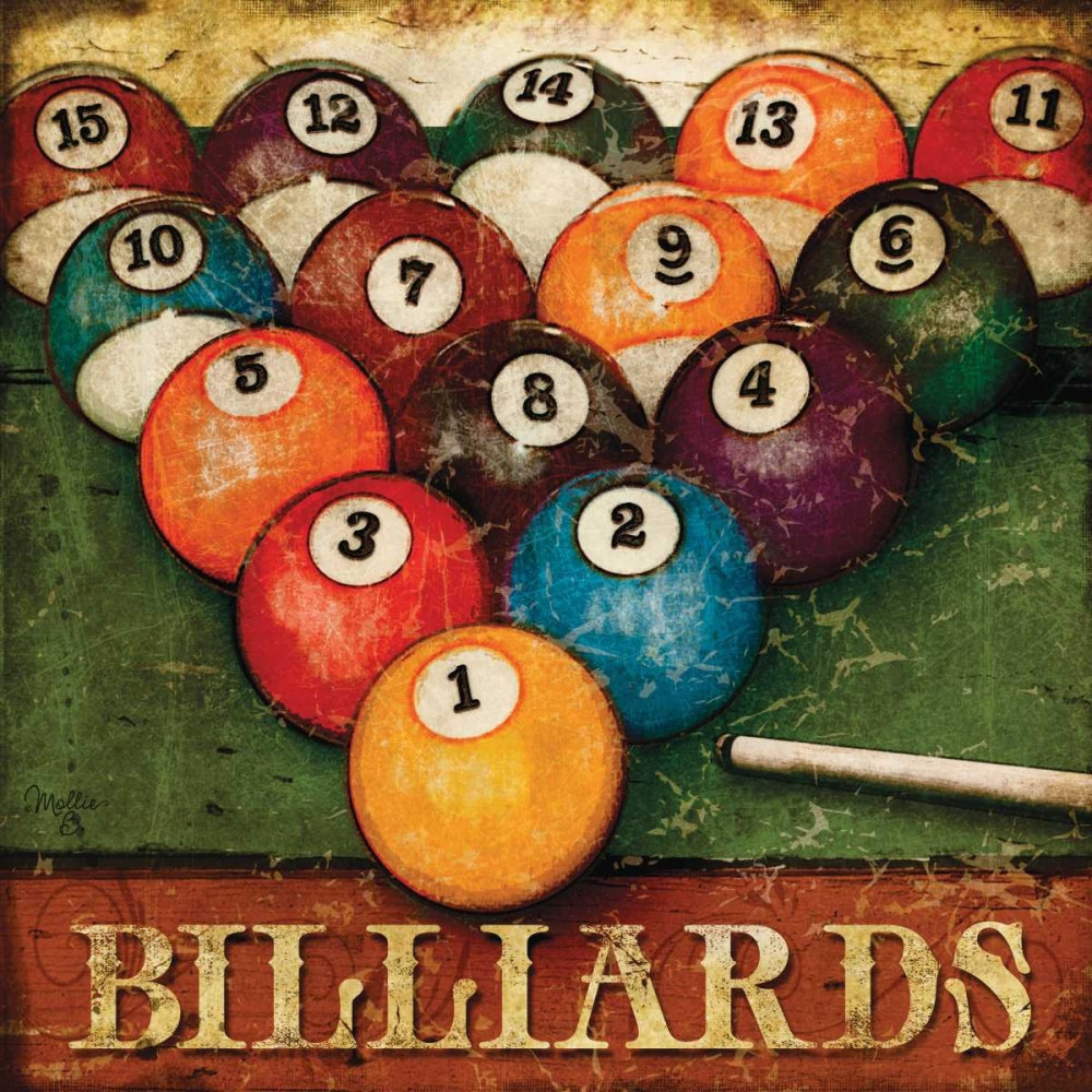 Billiards Poster Print by Mollie B. Mollie B. - Item # VARPDXMOL368 ...