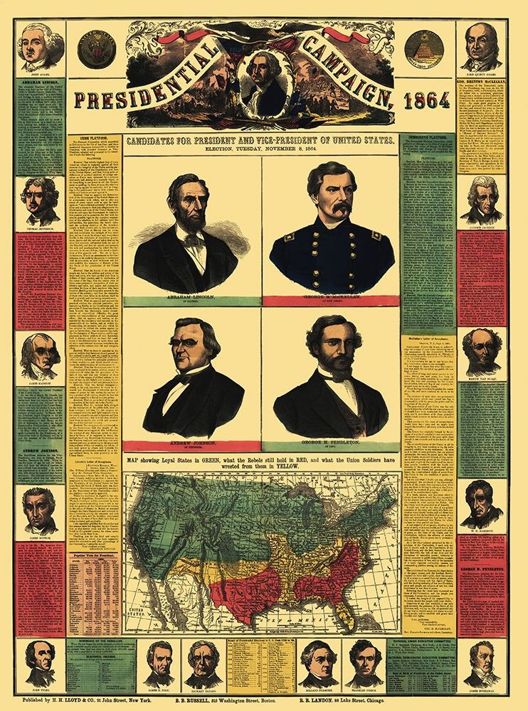 Presidential Campaign - Lloyd 1864 Poster Print by Lloyd Lloyd ...
