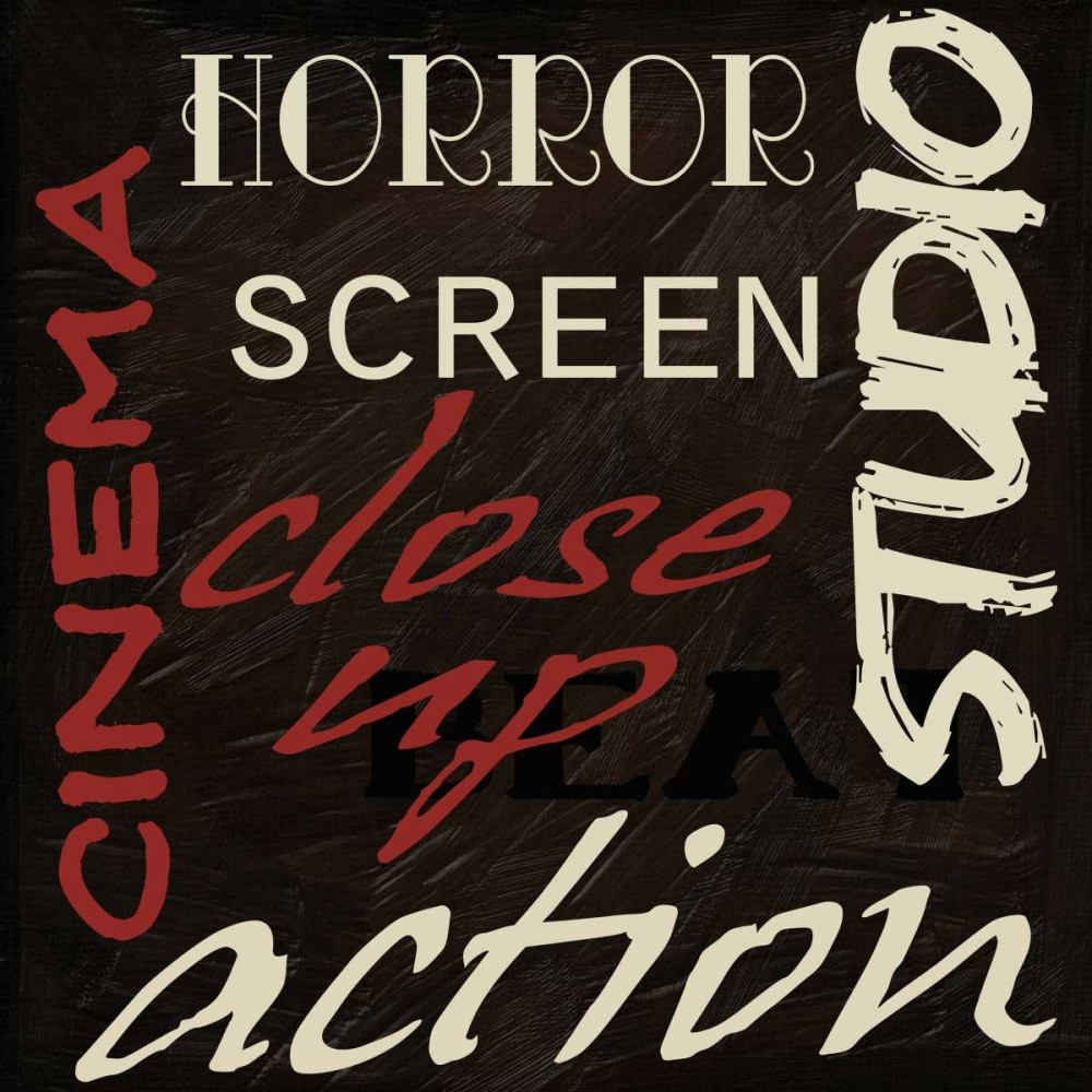 LIGHTS CAMERA ACTION_CLOSEUP Poster Print by Taylor Greene # TGSQ0156 ...