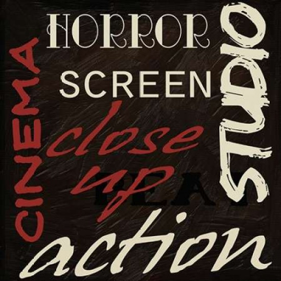 LIGHTS CAMERA ACTION_CLOSEUP Poster Print by Taylor Greene # TGSQ0156 ...