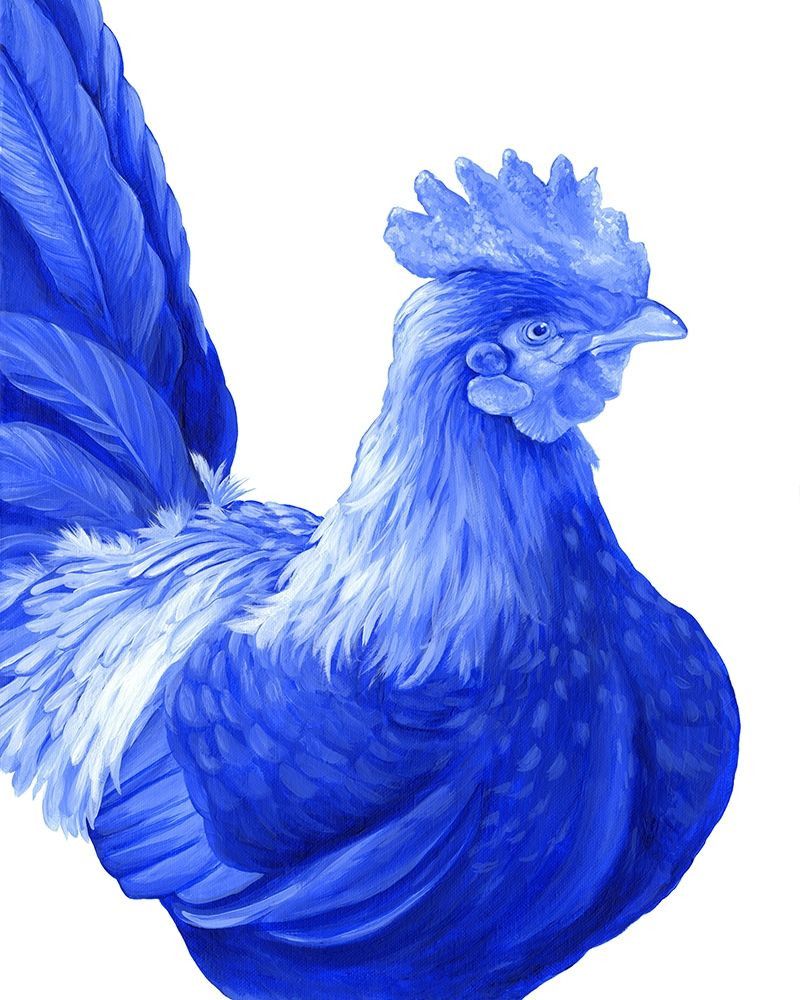 Blue Rooster I Poster Print by Kelsey Wilson # RB14650KWL - Posterazzi