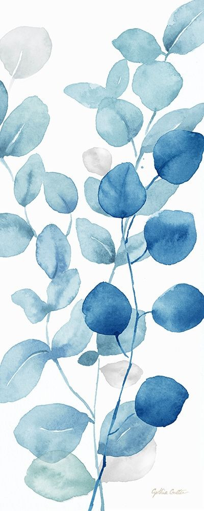 Indigo Botanical panel I Poster Print by Cynthia Coulter # RB14286CC ...