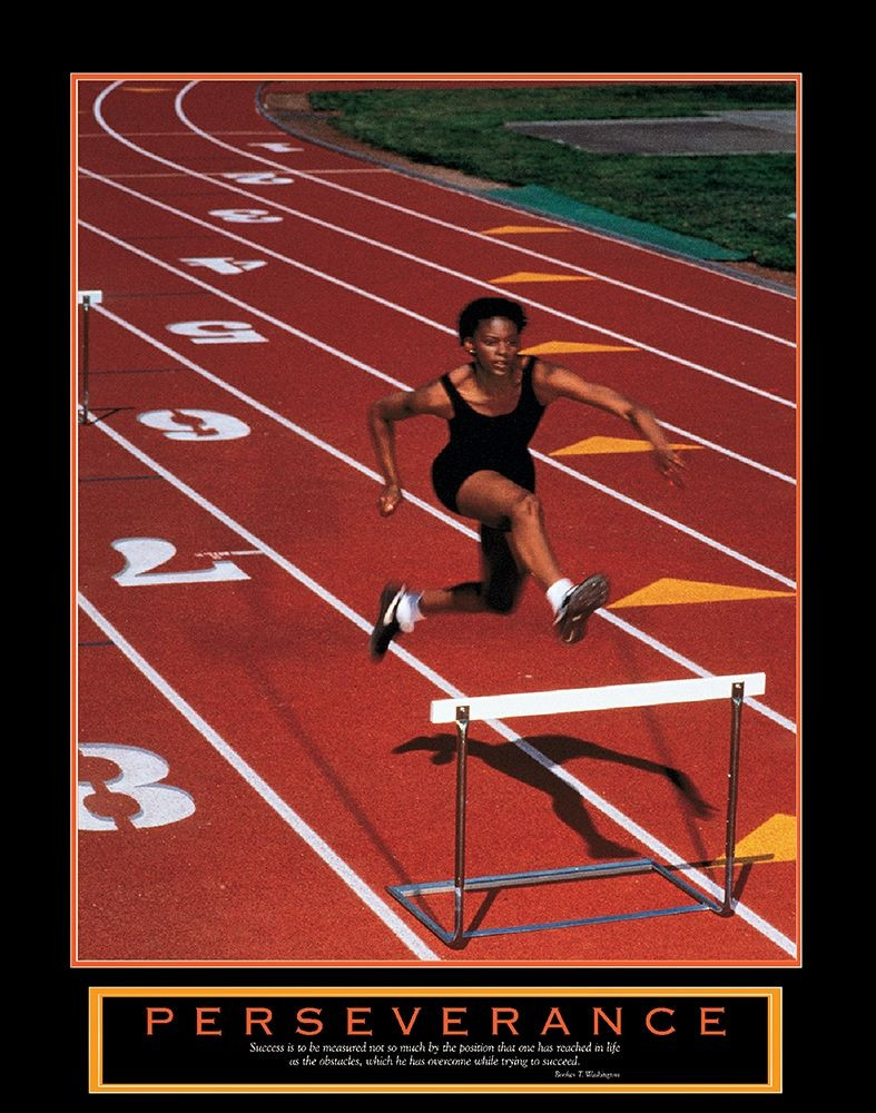 Perseverance - Track Hurdles Poster Print by Unknown Unknown # PE101745 ...