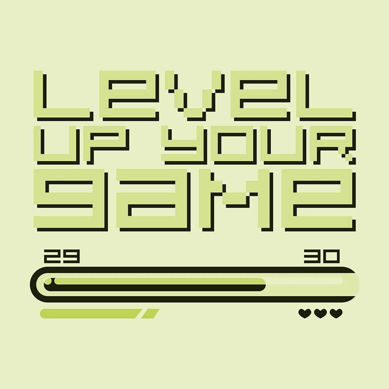 Level Up Retro Poster Print by Mlli Villa # MVSQ514A - Posterazzi