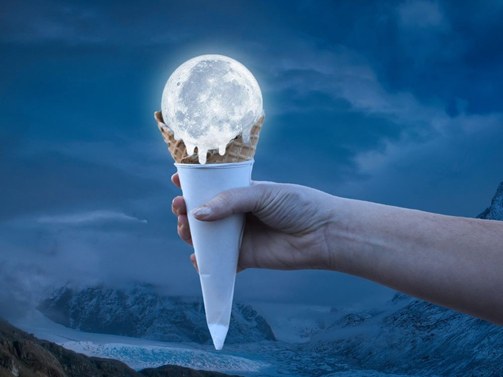 Dripping Moon 1 Poster Print by Marcus Prime # MPRC607D - Posterazzi