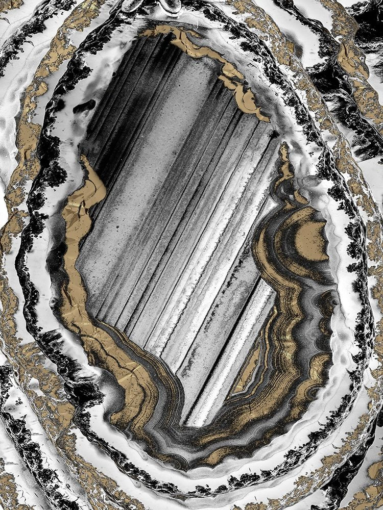 Golden Geode 1 Poster Print by Marcus Prime # MPRC774A - Posterazzi