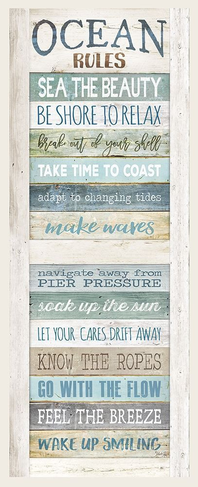 Ocean Rules Poster Print by Marla Rae # MA2548C - Posterazzi