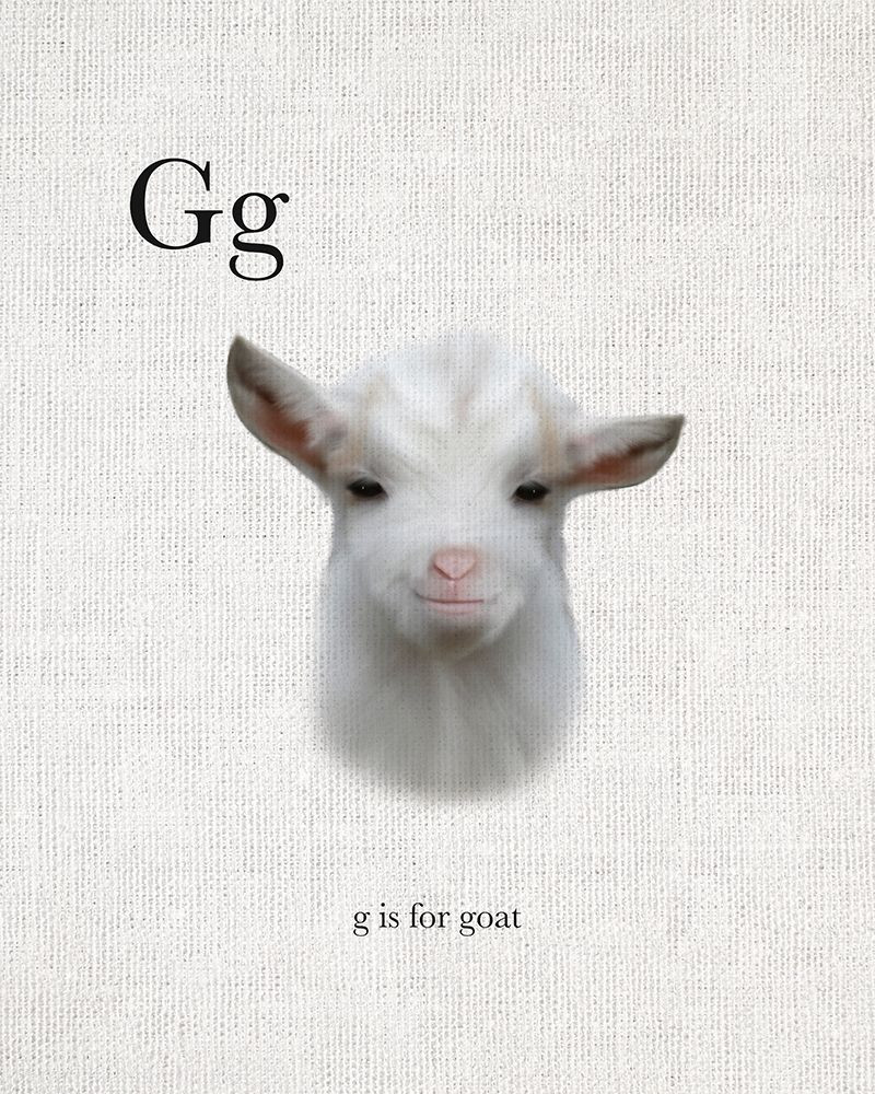 G is for Goat Poster Print by Leah Straatsma # LSRC047G - Posterazzi