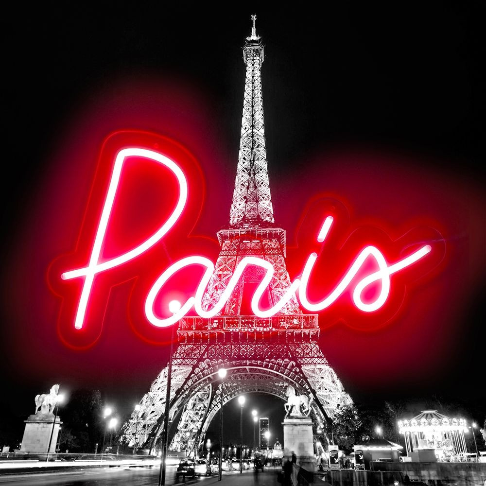 Neon Paris RB Poster Print by Hailey Carr # HR116201 - Posterazzi