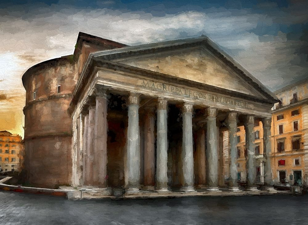 Ancient Pantheon II Poster Print by Ronald Bolokofsky # FAS1365 ...