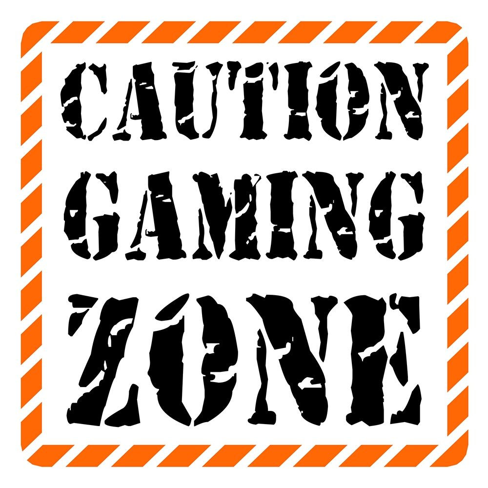 Caution Zone Poster Print by Enrique Rodriquez Jr # ERJSQ057A - Posterazzi