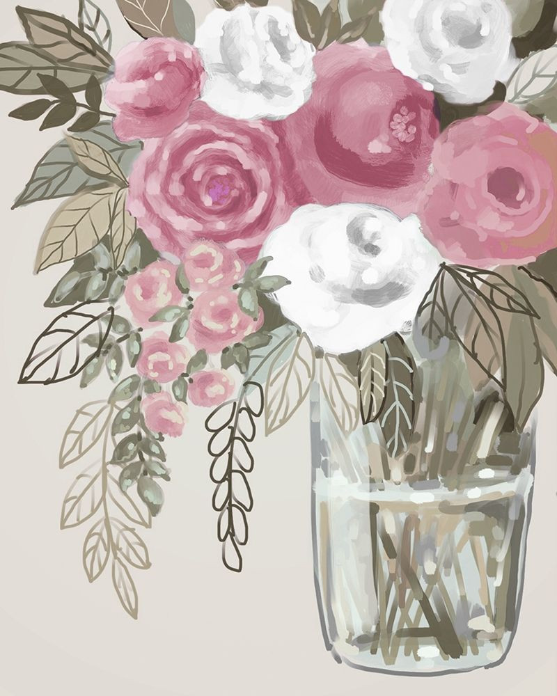 Soft Pink Florals 1 Poster Print by Boho Hue Studio Boho Hue Studio ...