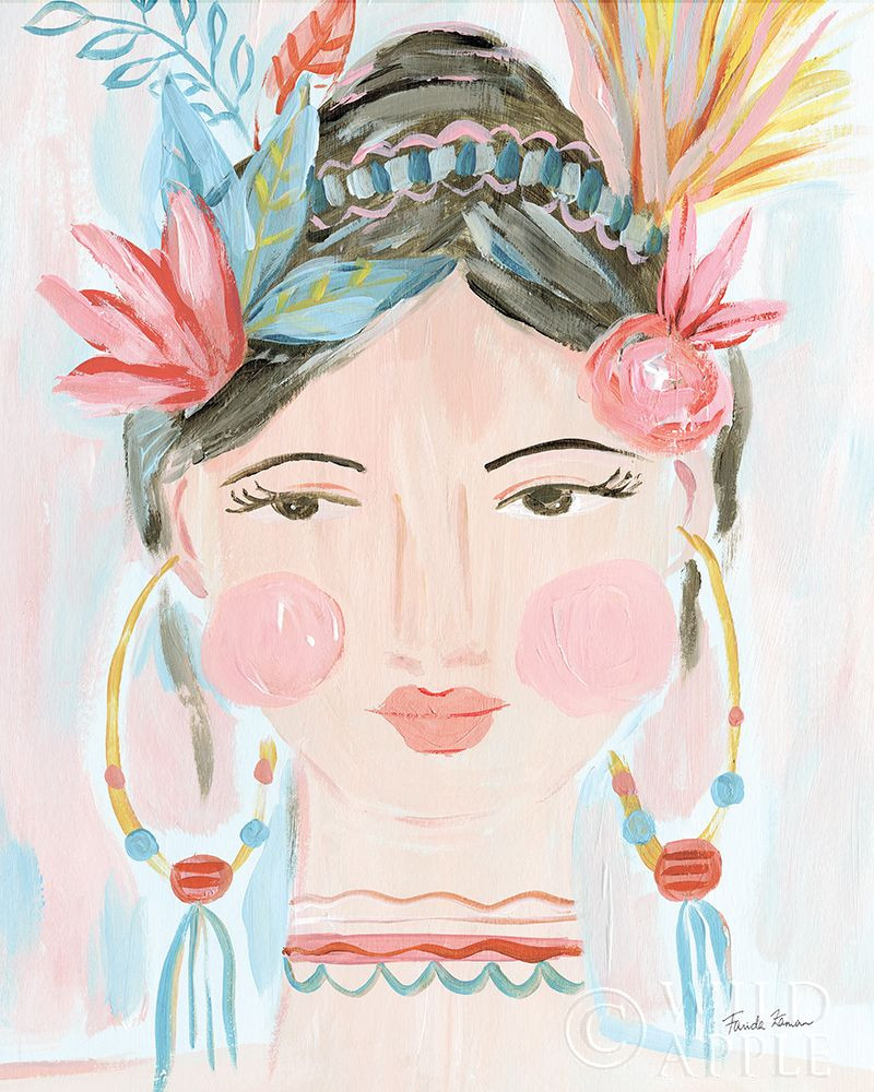 Boho Lady II Poster Print by Farida Zaman # 54799 - Posterazzi