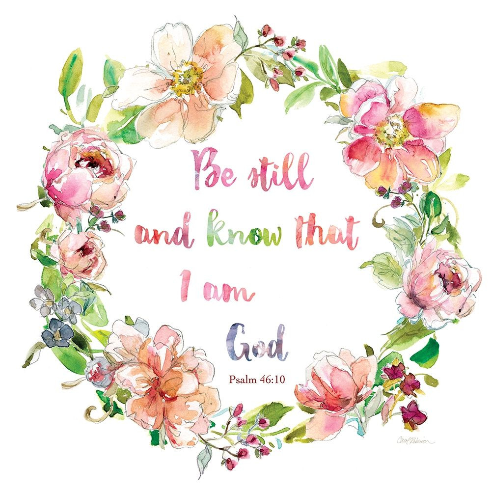 Floral Scripture Wreath I Poster Print by Carol Robinson # 17506 ...