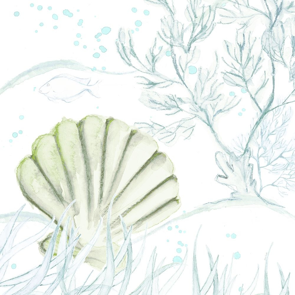 Green Shell Poster Print by Lanie Loreth # 15490C - Posterazzi