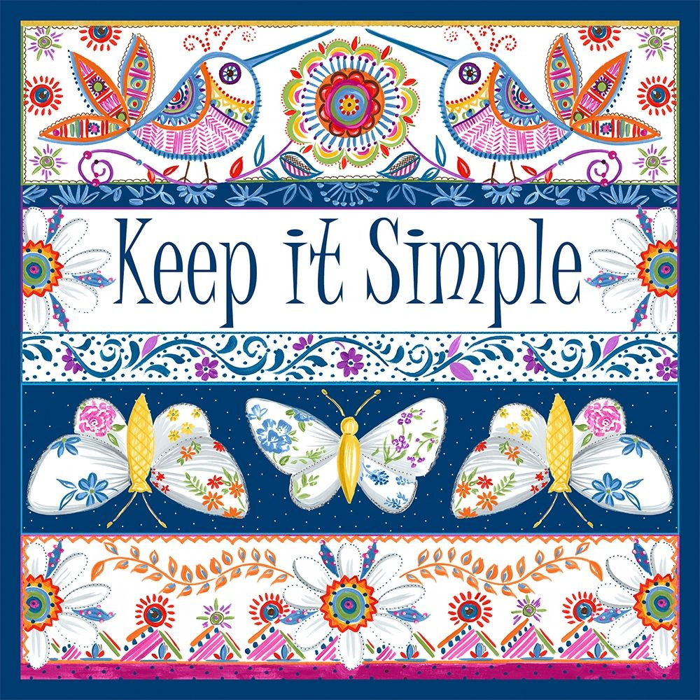 Keep it Simple Poster Print by Ani Del Sol # 14205AF - Posterazzi