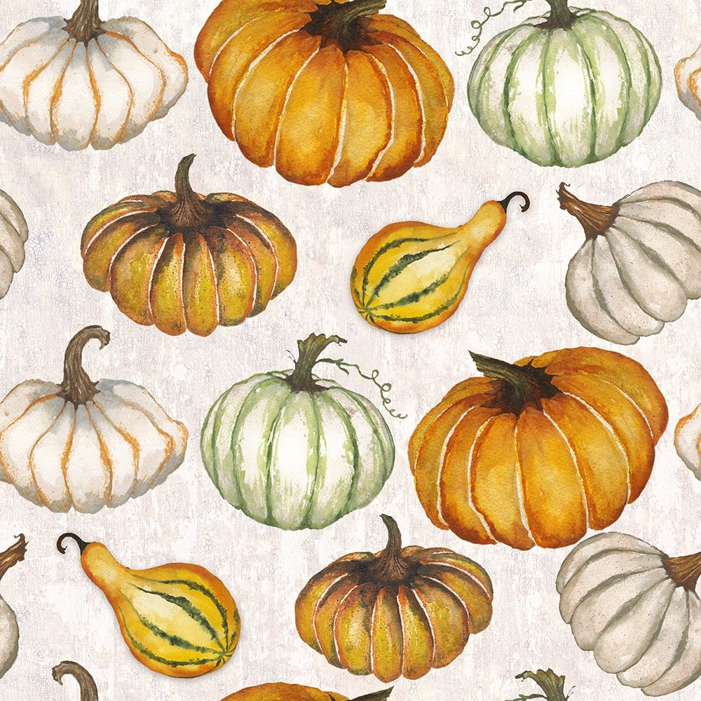 Pumpkin Pattern Poster Print by Elizabeth Medley # 13035A - Posterazzi