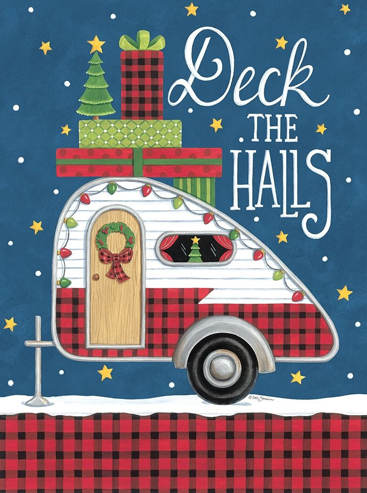 Deck the Halls Camper by Deb Strain (18 x 24) - Posterazzi