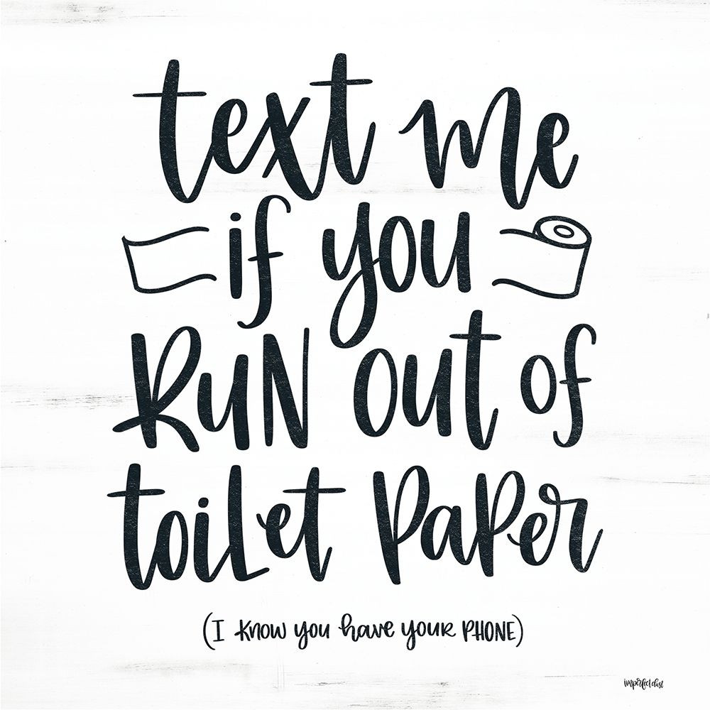 Out of Toilet Paper II by Imperfect Dust (12 x 12) - Posterazzi