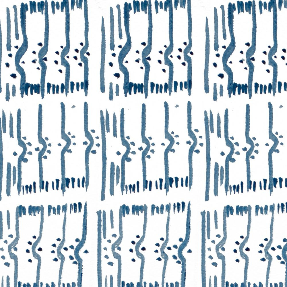 Blue Glyphics II by SD Graphics Studio (12 x 12) - Posterazzi