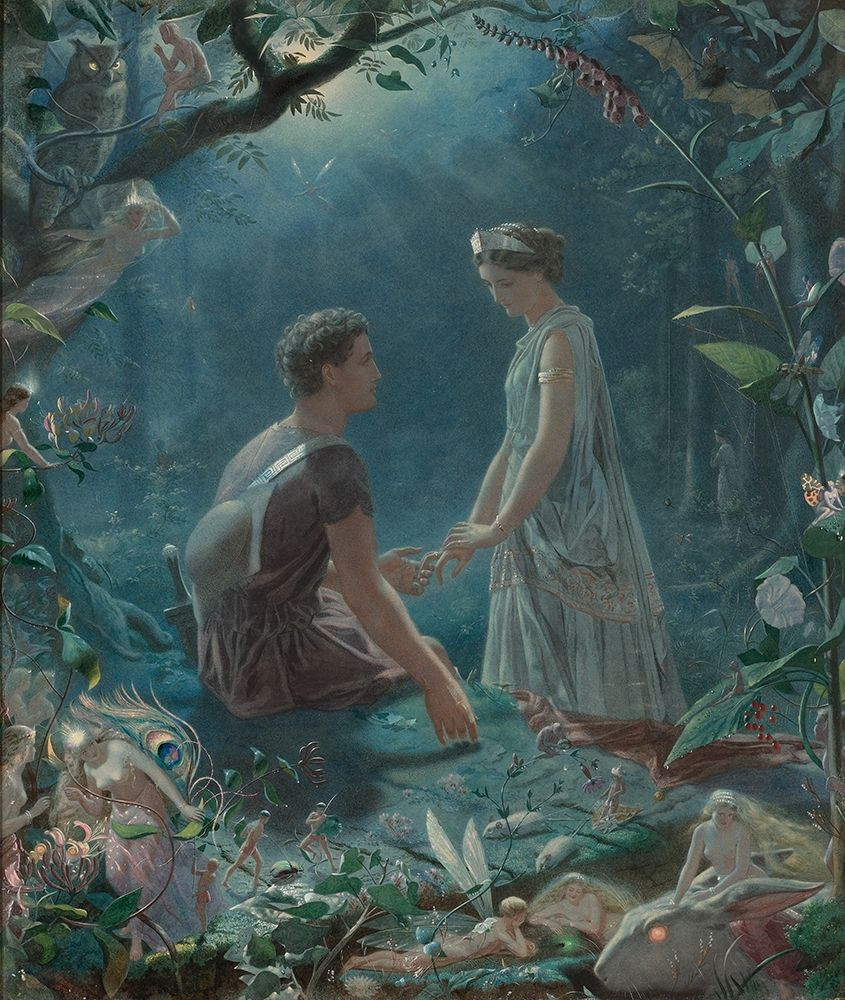Hermia and Lysander by John Simmons (18 x 24) - Posterazzi
