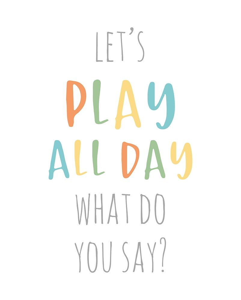 Play All Day by Anna Quach (18 x 24) - Posterazzi