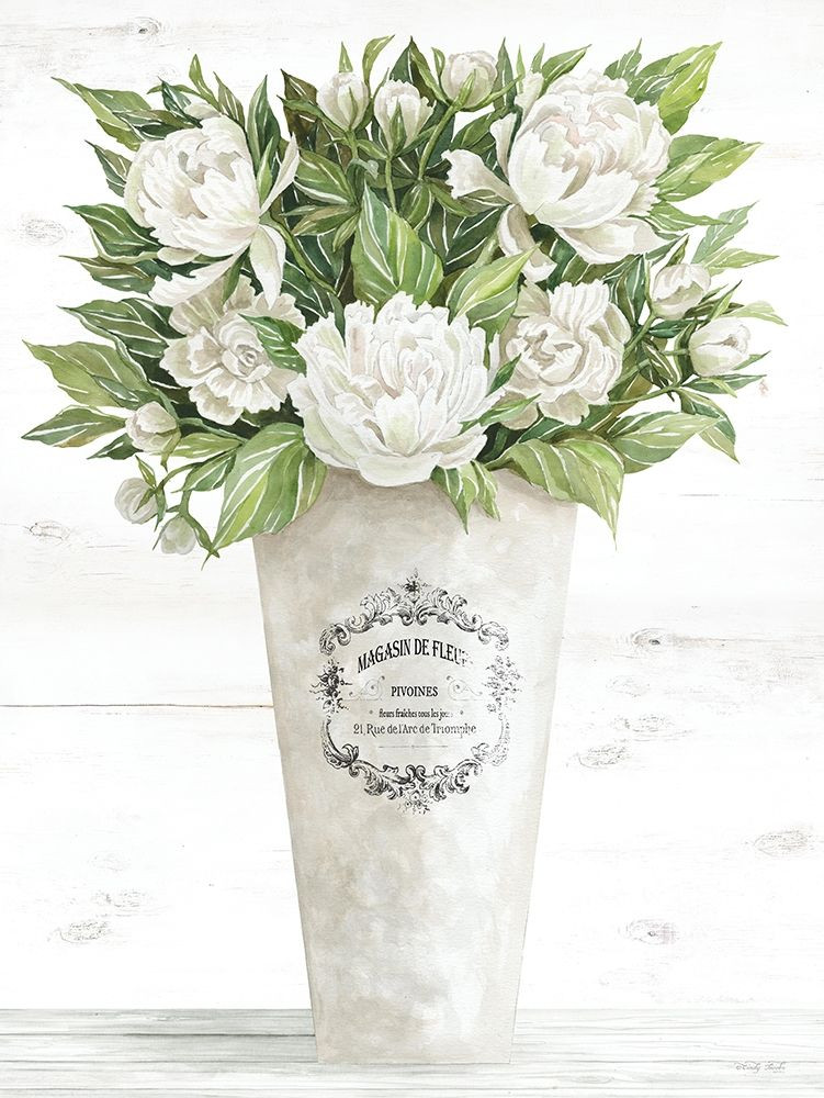 Les Fleurs Pivoines by Cindy Jacobs (18 x 24) - Posterazzi