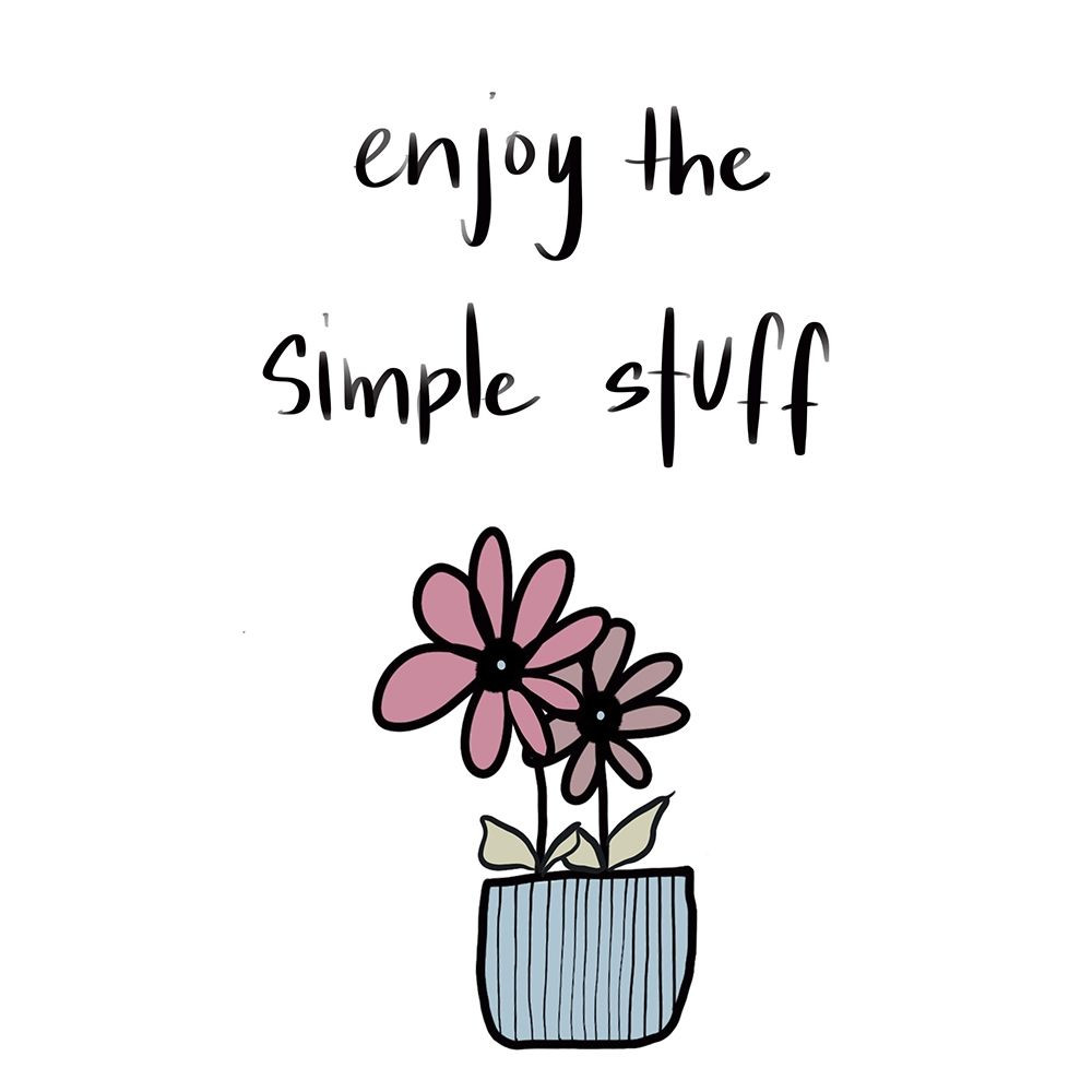 Enjoy the Simple Stuff by Susan Bryant (15 x 15) - Posterazzi