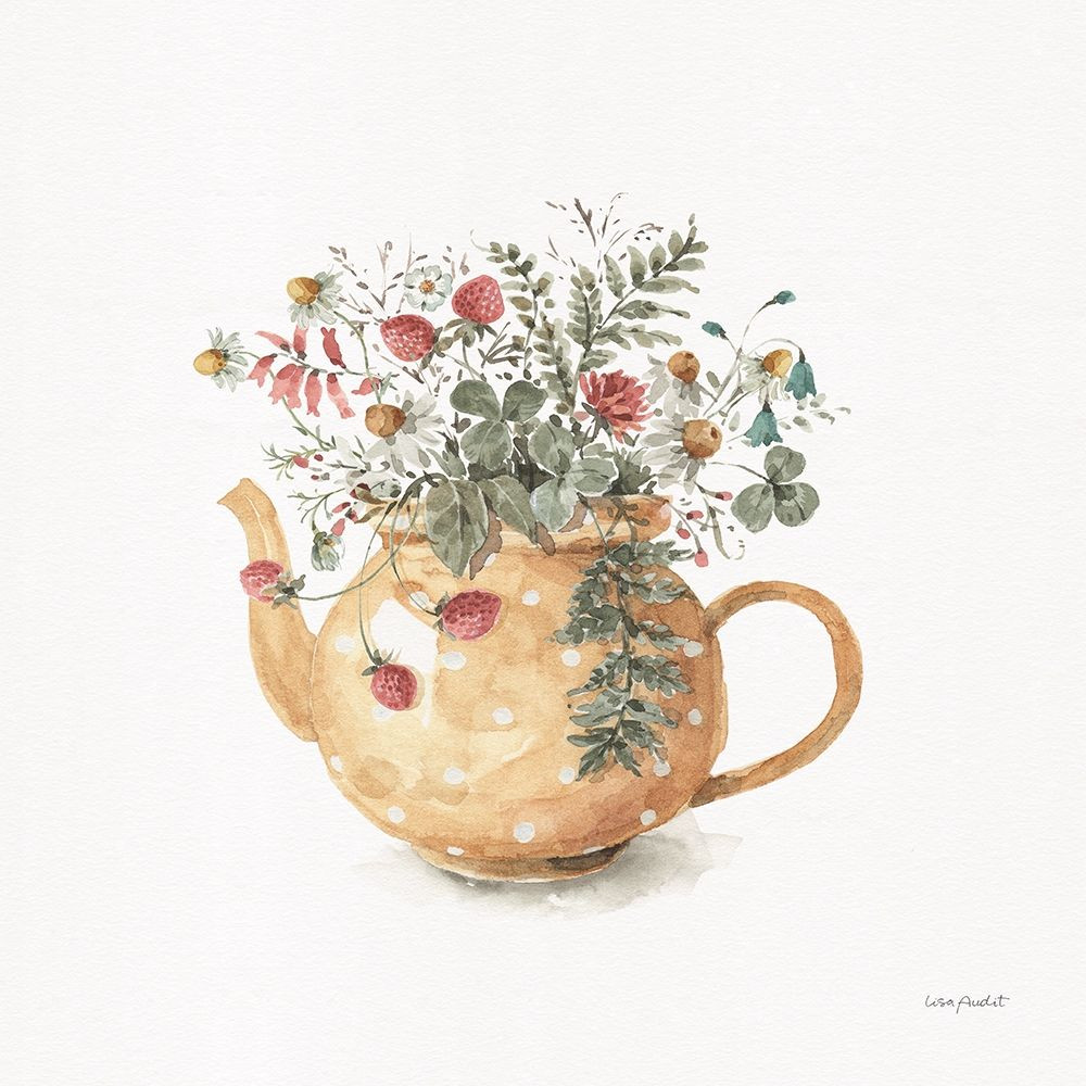 Garden Tea 02 by Lisa Audit (12 x 12) - Posterazzi