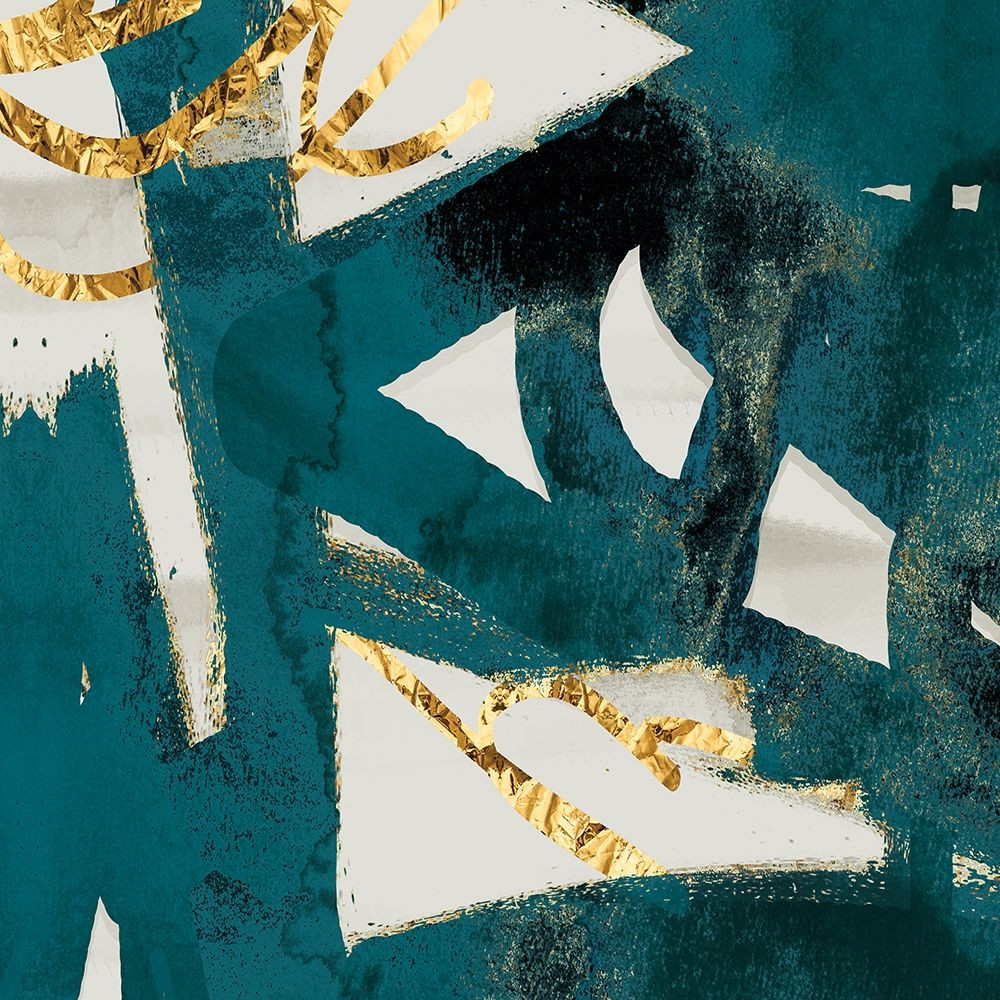 Teal And Flare Square C Poster Print by Cynthia Alvarez (12 x 12 ...