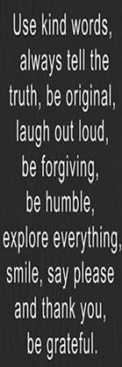 USE KIND WORDS WHITE Poster Print by Taylor Greene (8 x 24) - Posterazzi
