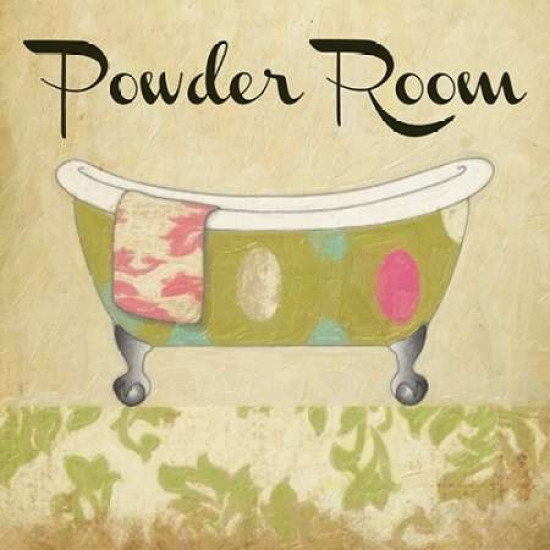 Powder Room Poster Print by Taylor Greene (12 x 12) - Posterazzi