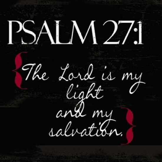 Psalm 27-1White Poster Print by Taylor Greene (12 x 12) - Posterazzi