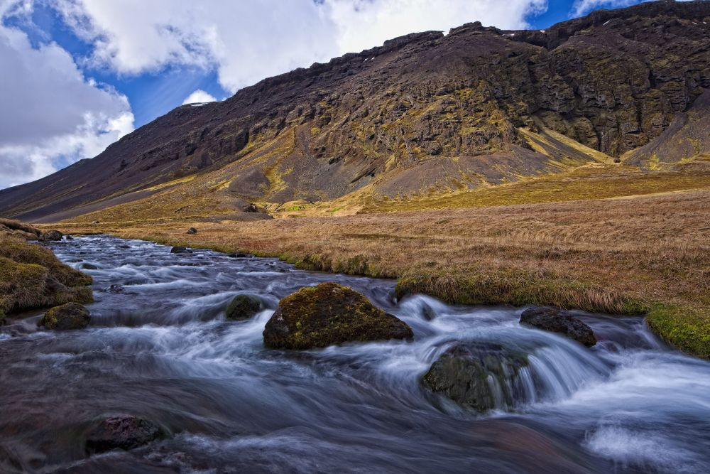 Glacial Stream Along The Southern Coastline Of The Snaefellsnes ...