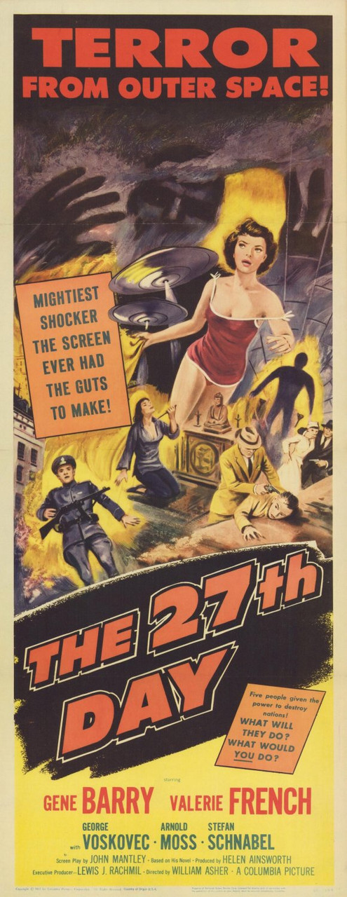 The 27th Day Movie Poster Print (11 x 17) - Item # MOVED2893 - Posterazzi